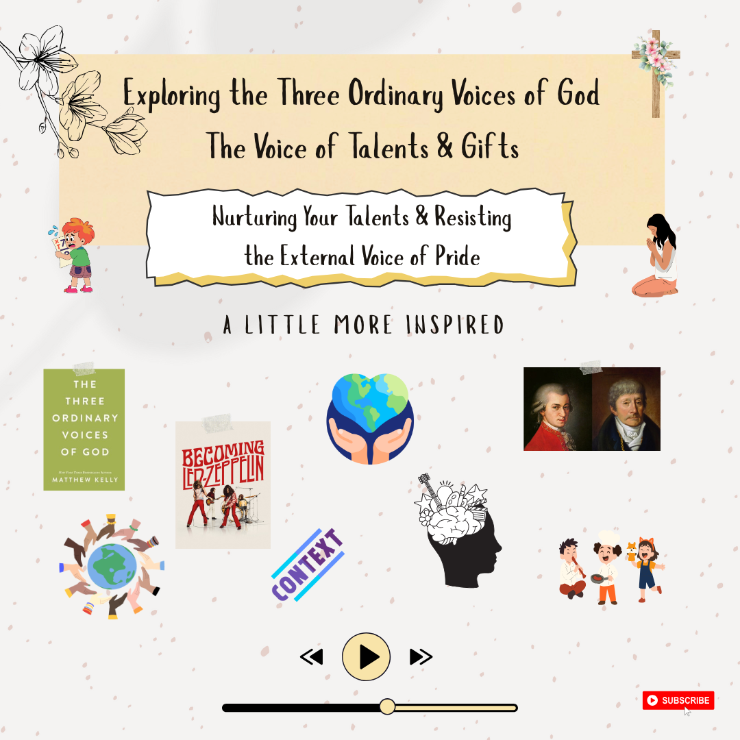 The Voice of Talents & Resisting the External Voice of Pride | Three ...